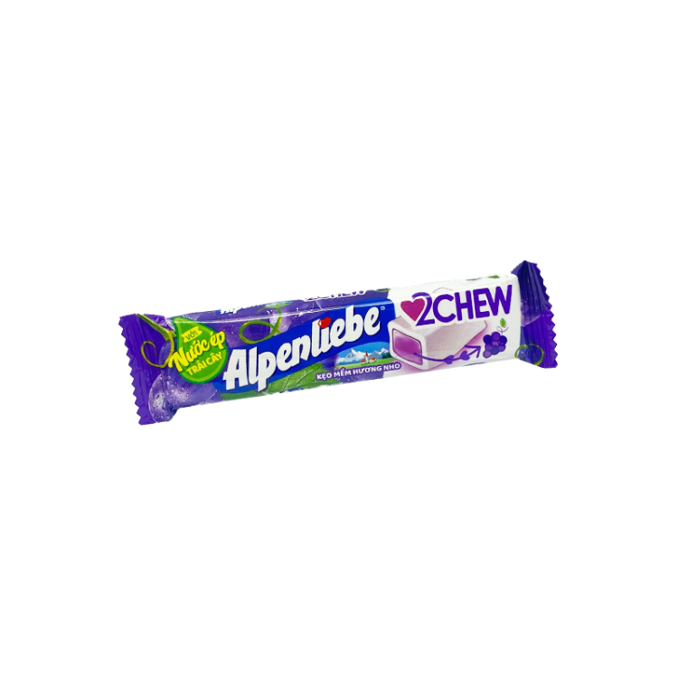 Жевательные конфеты со вкусом винограда Alpenliebe 2 Chew, 24,5 г