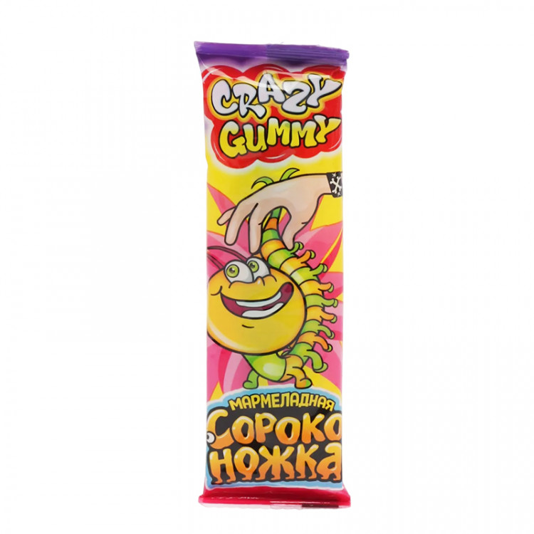 Мармелад Сороконожка Crazy Gummy, 15 г Санкт-Петербург