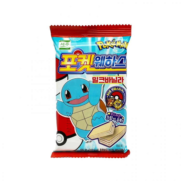 Вафли со вкусом молока и ванили "Pokemon" SEOJU, 30 г Санкт-Петербург